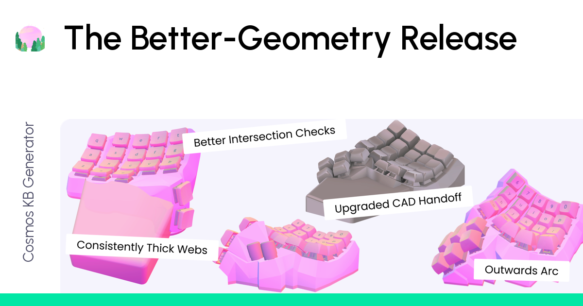 The Better-Geometry Release - Cosmos Keyboard Generator