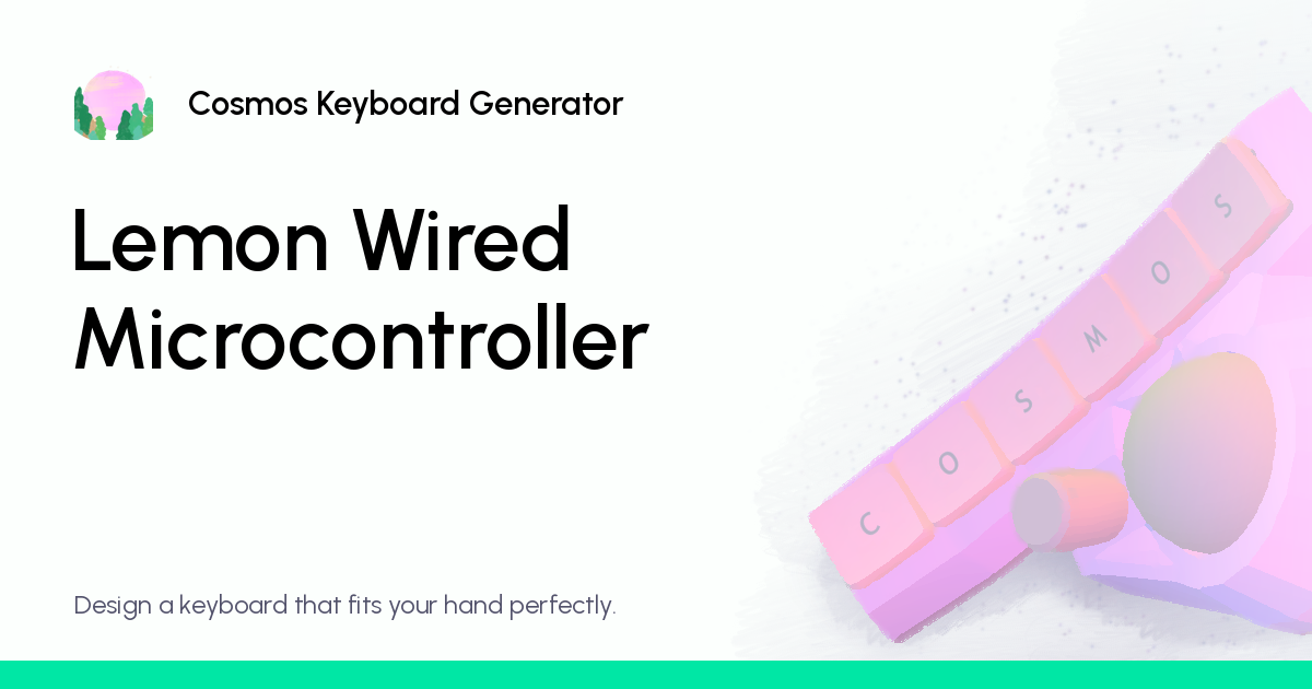 Lemon Wired Microcontroller - Cosmos Keyboard Generator